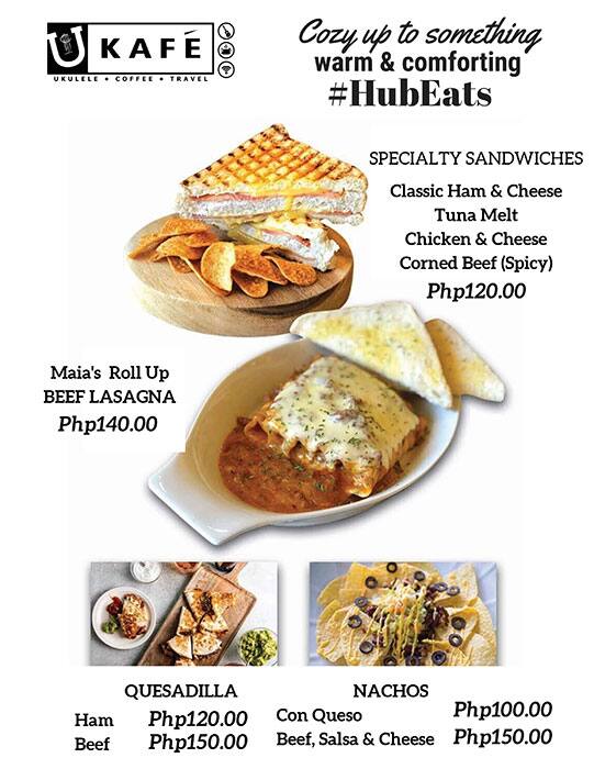 Menu at Uke Hub Kafe cafe, Lapu-Lapu City