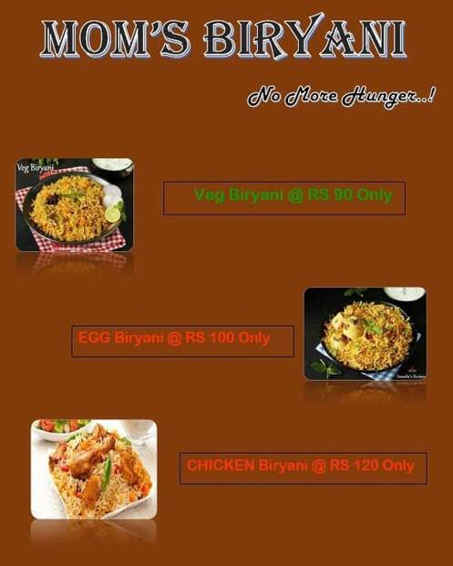 Menu of Moms Biryani, Ghansoli, Navi Mumbai