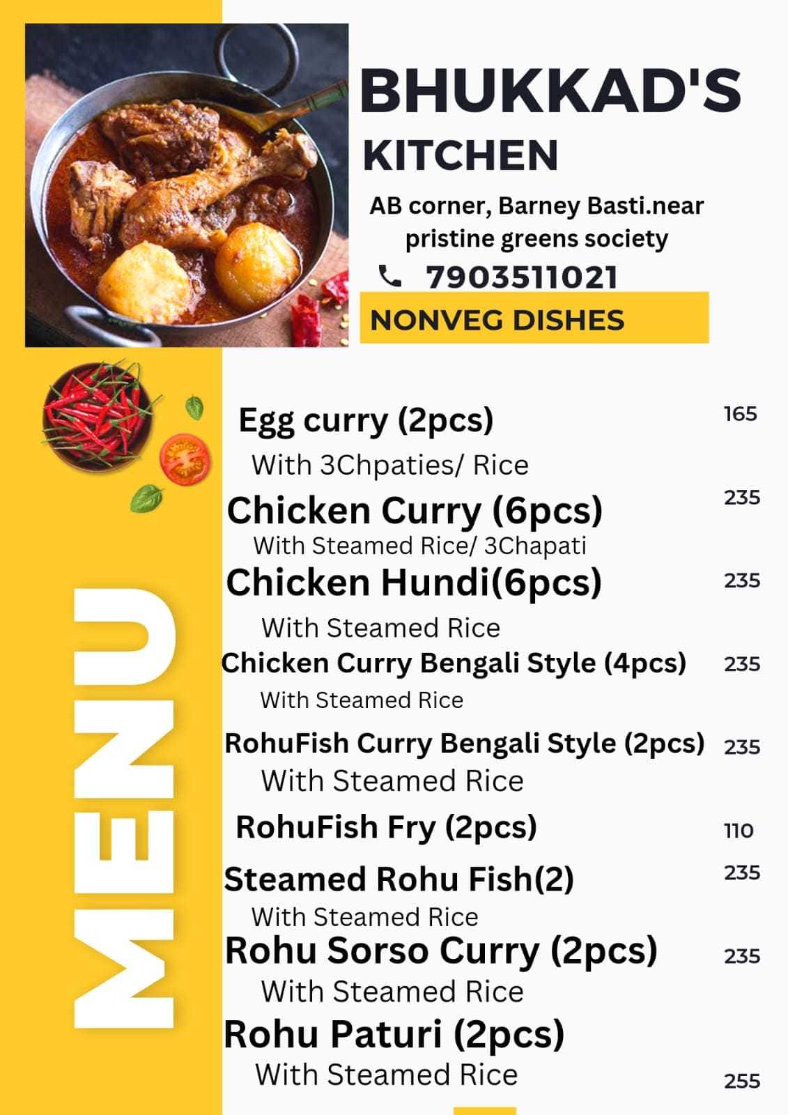 Menu of Bhukkad Kitchen, Bhosari, Pune