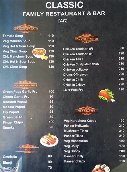 Menu at Classic Fast Food, Navi Mumbai, 39/40