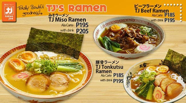 Menu at Tokyo Joe restaurant, Quezon City, Fairview Terraces
