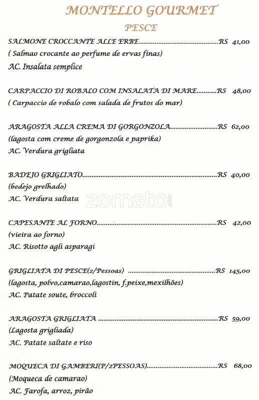 Menu at Cocoon Restaurante, Salvador, R. Haeckel José de Almeida