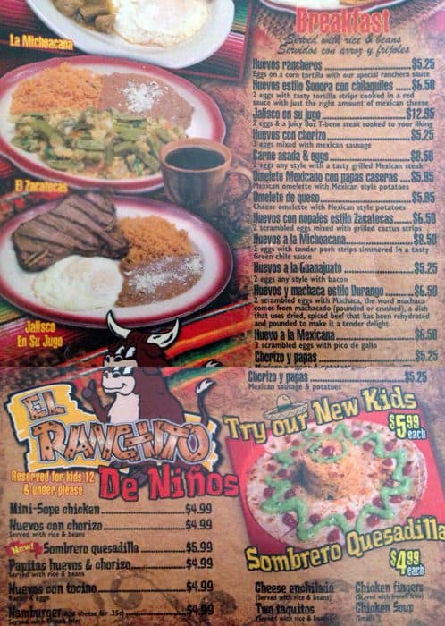 Chalio Mexican Restaurant Menu - Urbanspoon/Zomato