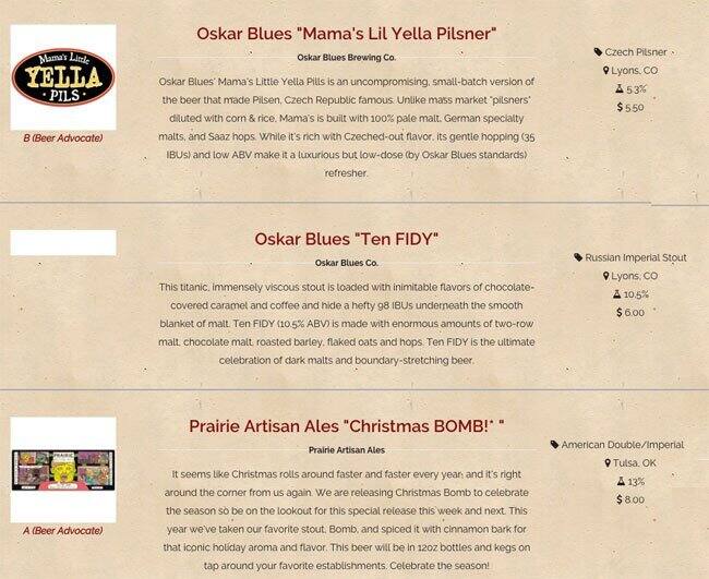 Menu at Duckworth's Grill & Taphouse Ballantyne pub & bar, Charlotte ...