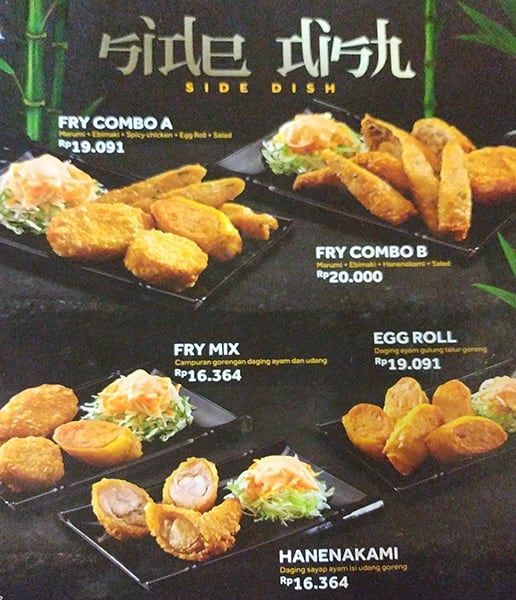 Menu at Baso Malang Karapitan restaurant, West Jakarta, Pusat Grosir ...