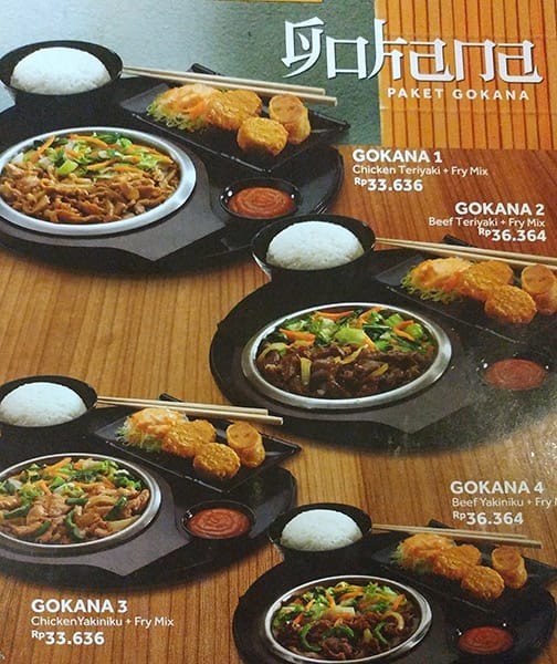 Menu at Baso Malang Karapitan restaurant, West Jakarta, Pusat Grosir ...