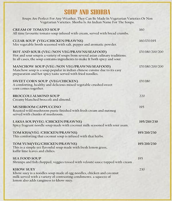 Menu of Ya Basa- Kitchen & Bar, Kharadi, Pune
