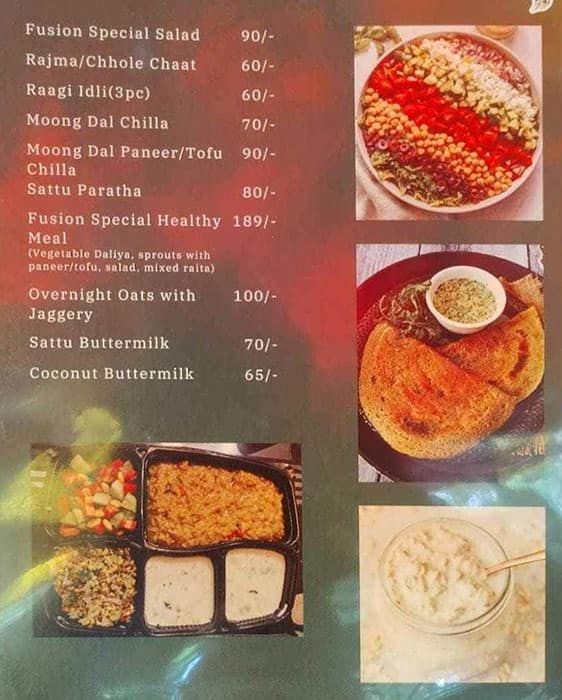 Menu of Fusion 42, Kharadi, Pune