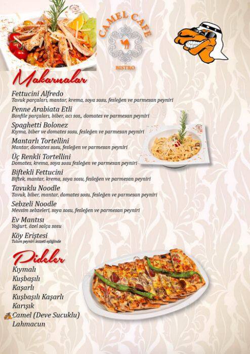 Menu at Camel Cafe Bistro, Ankara,.Sk. No: 7/D Eryaman