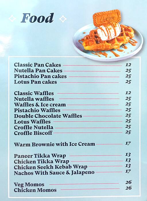 Menu at Keventers -The Original Milkshake restaurant, Dubai