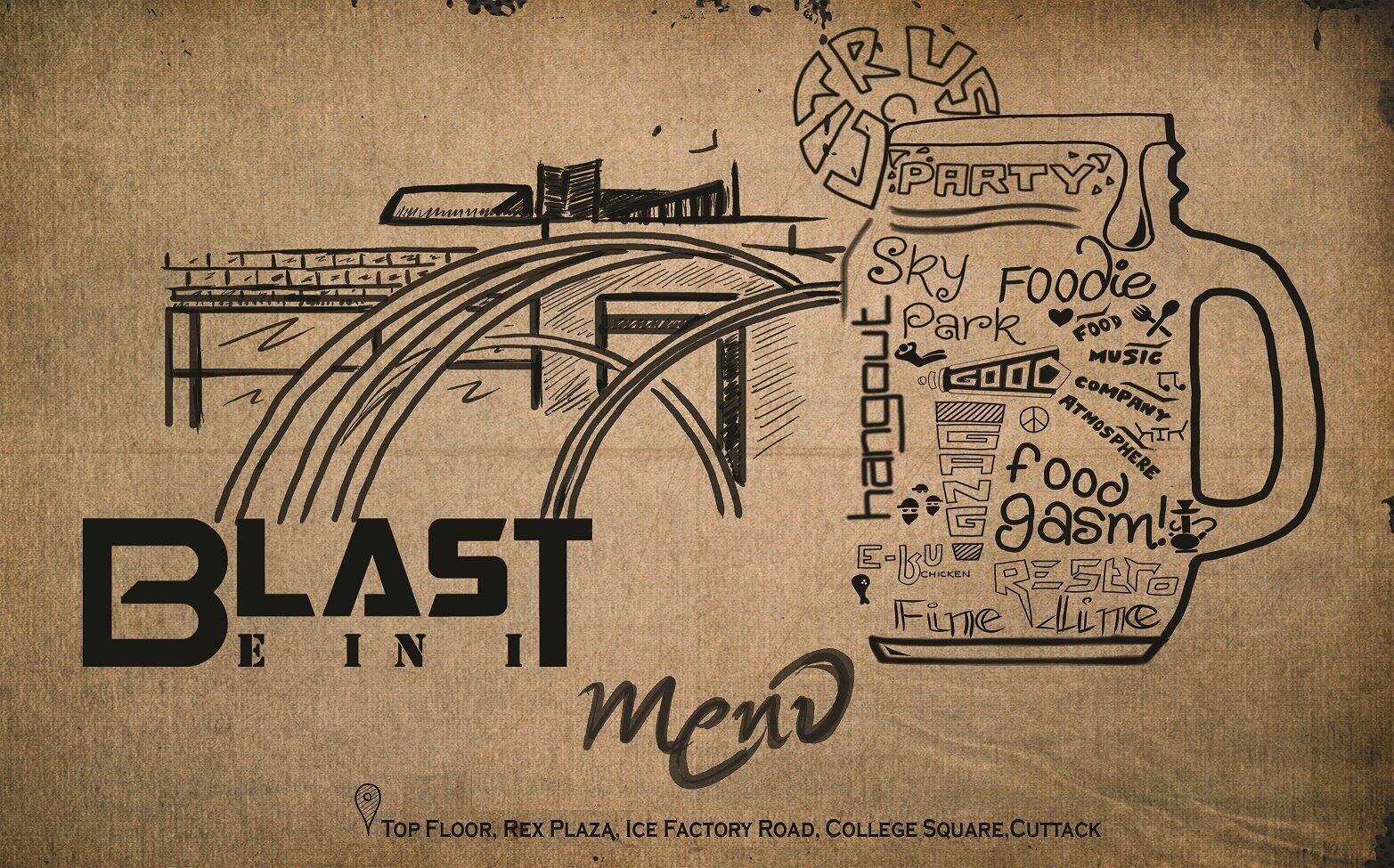 Menu at BLAST (CAFE - RESTAURANT - CATERING), Cuttack, Rex plaza