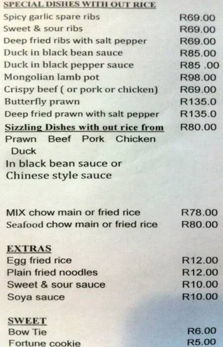 Menu at The Chef, Navi Mumbai, Shop 3