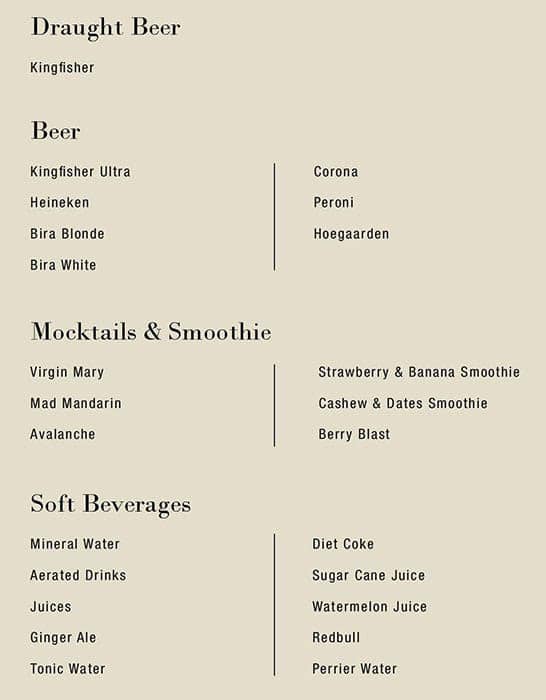 Menu at Makau Kitchen and Bar, Hyderabad