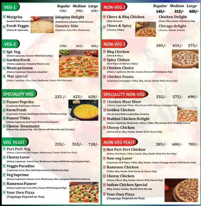 We Have Both Vegetarian And Non Vegetarian Pizza In Our, 50% OFF