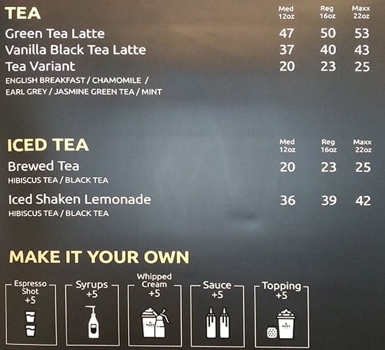 Menu at MAXX Coffee cafe, West Jakarta, Puri St. Moritz 2 lt. GF