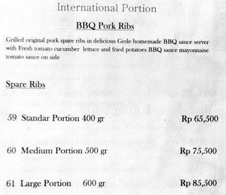 Menu at Restaurant Gede Fish & Pizza & Burger &Salad, Purwakerti, Jln ...