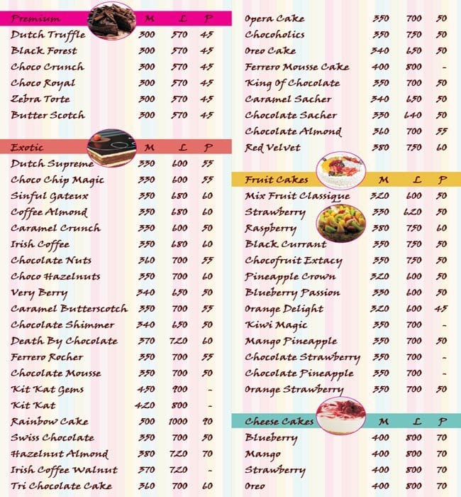 Death by Chocolate Menu, Menu for Death by Chocolate, Chandivali ...