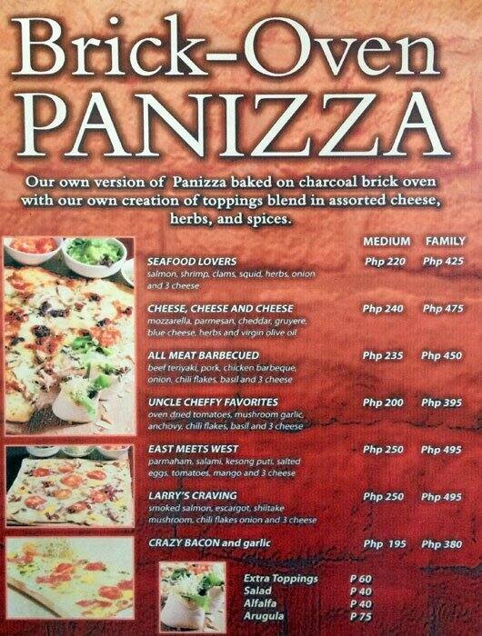 Uncle Cheffy Menu, Menu for Uncle Cheffy, New Manila, Quezon City ...