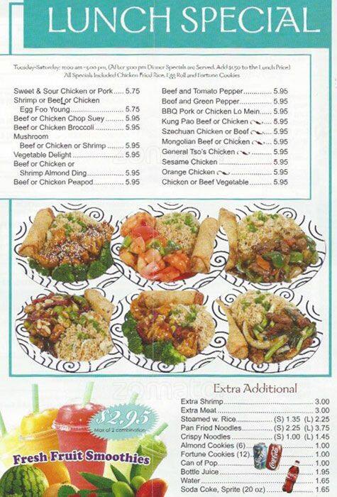 Menu at Moy Yuen restaurant, Countryside