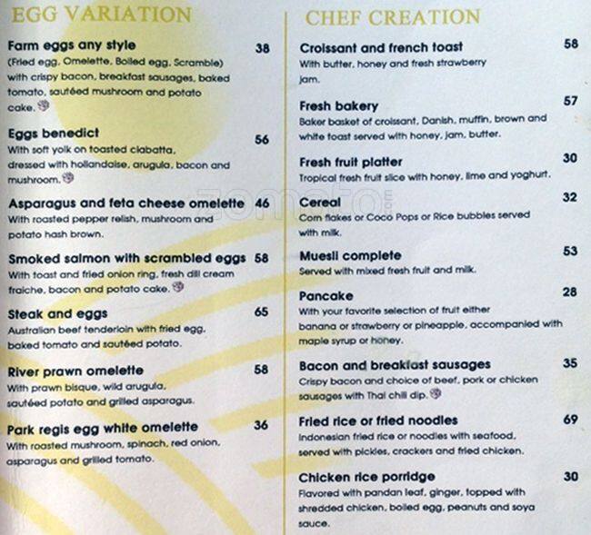 Menu at Bamboo Cafe, Kuta Selatan