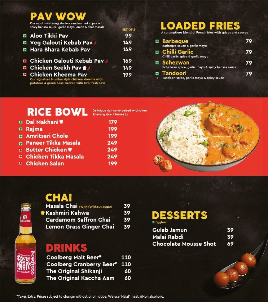 Menu at Charcoal Eats - Biryani & Beyond, Jammu
