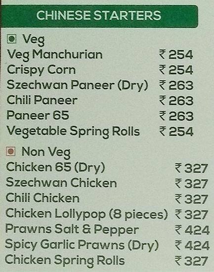 Menu at Pickles @ Ohri's, Secunderabad, Door No. 9-1-167/168