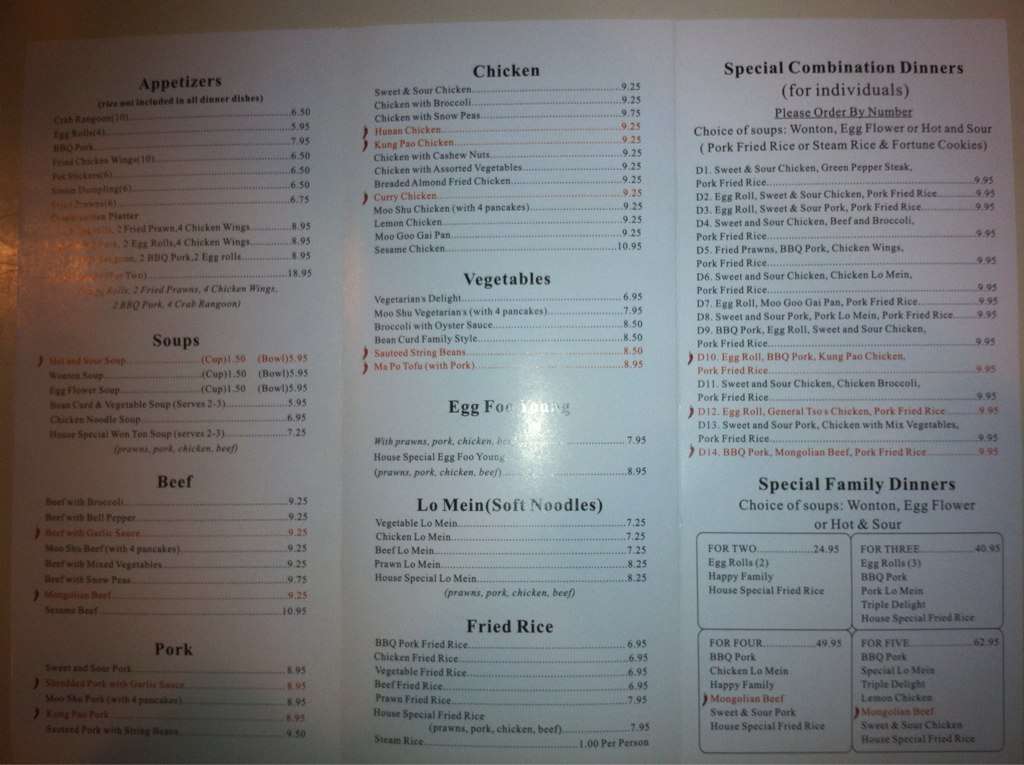 Menu at Got Rice Chinese Restaurant, Snoqualmie