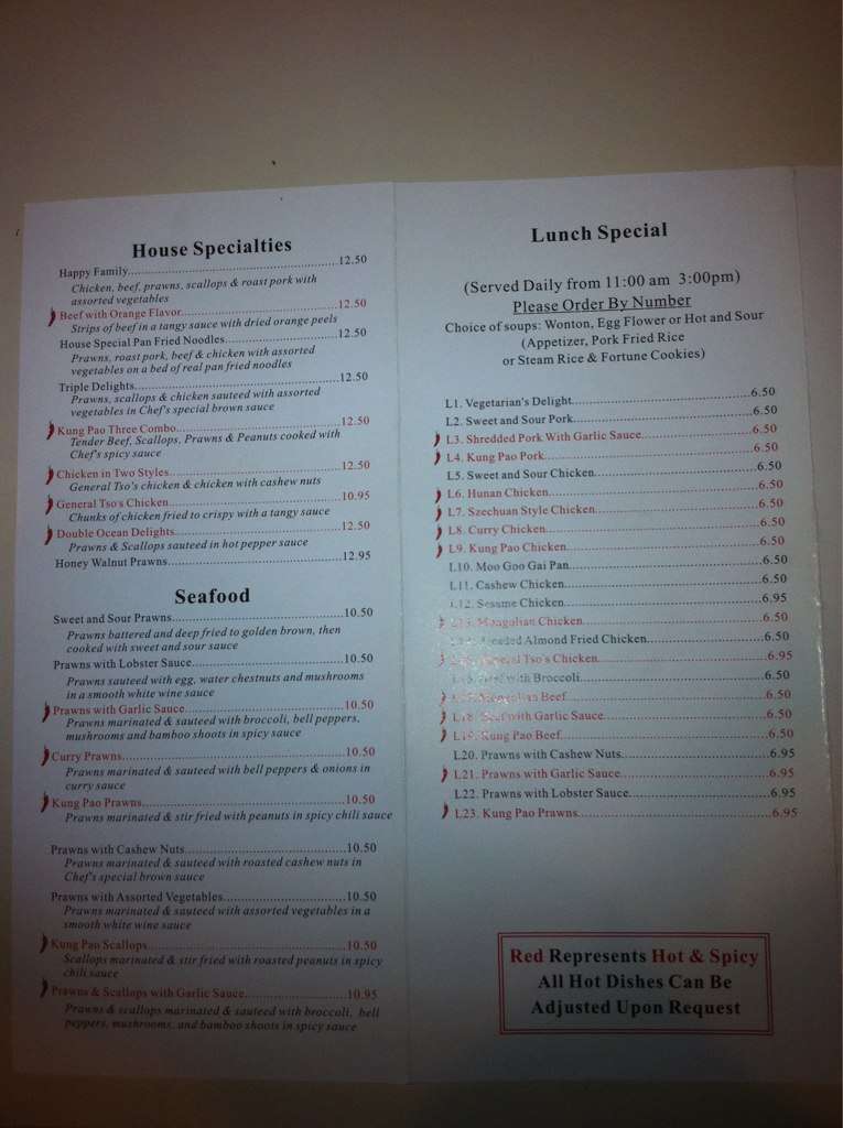 Menu at Got Rice Chinese Restaurant, Snoqualmie