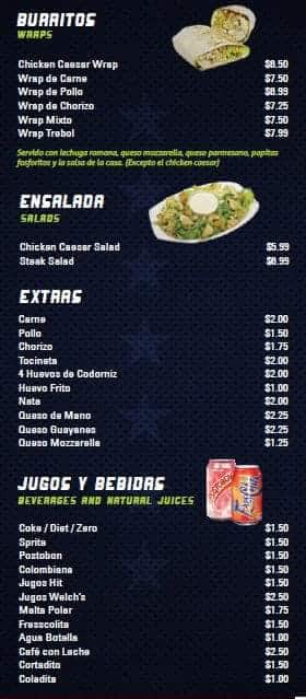 Menu at El Point Restaurant, Miramar