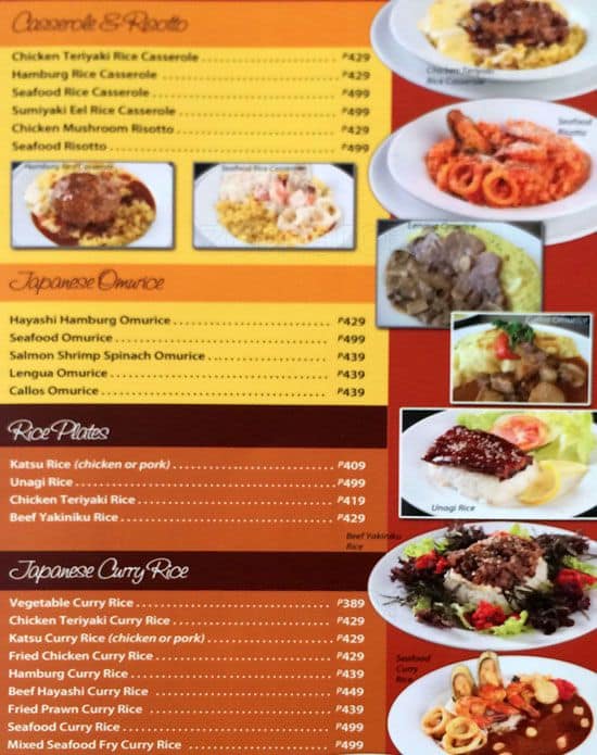 Menu at UCC Cafe Terrace, Cebu City, 2 Archbishop Reyes Ave