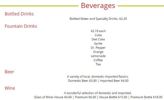 Menu at Vero Italian Kitchen restaurant, Conroe, W Davis St