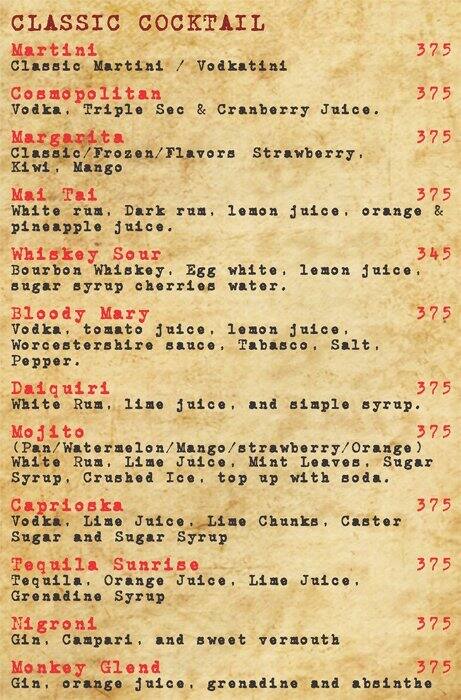 38 Barracks Menu, Menu for 38 Barracks, Connaught Place, New Delhi - Zomato