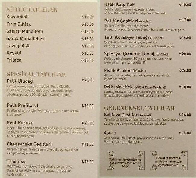 Pelit Menü, Pelit, Bahçeşehir Merkez, İstanbul için Menü - Zomato Türkiye