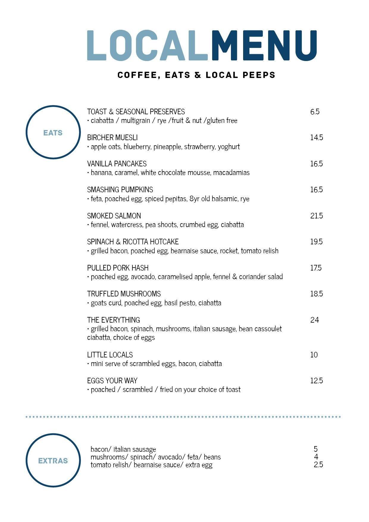 Menu at Beaufort Tavern pub & bar, Highgate, 484 Beaufort St