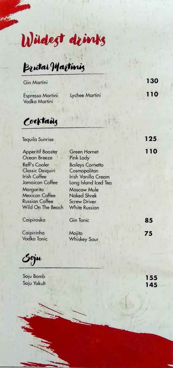 Menu at Hog Wild with Chef Bruno restaurant, Tangerang