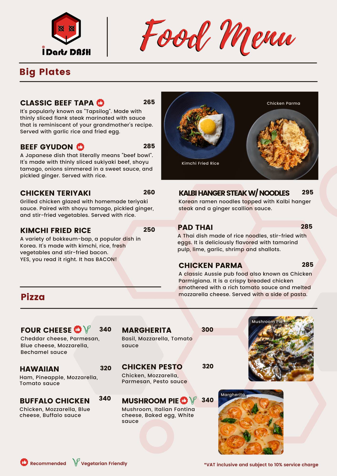 Menu at i Darts DASH pub & bar, Taguig, 4/F
