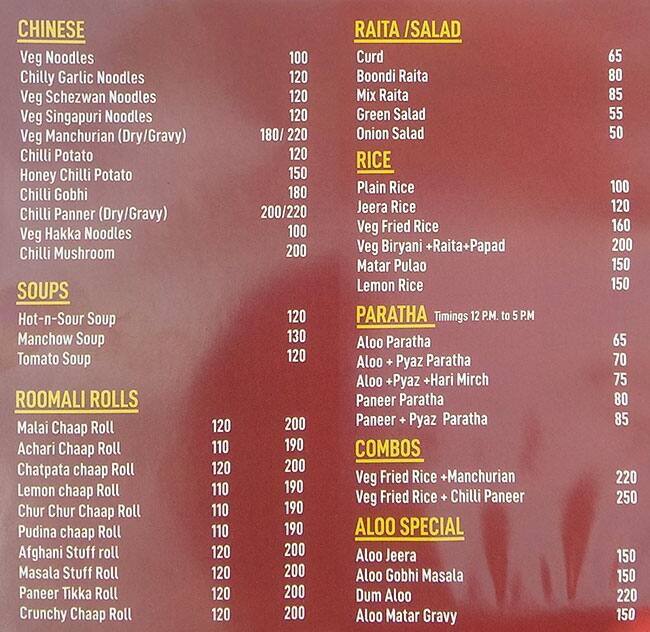Menu at Punjabi Chaap Corner, Gurugram Rural