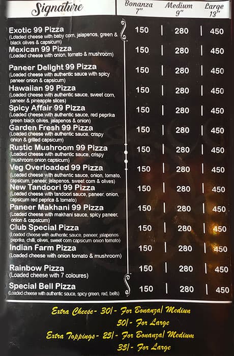 Menu at The Pizza Shop, Allahabad