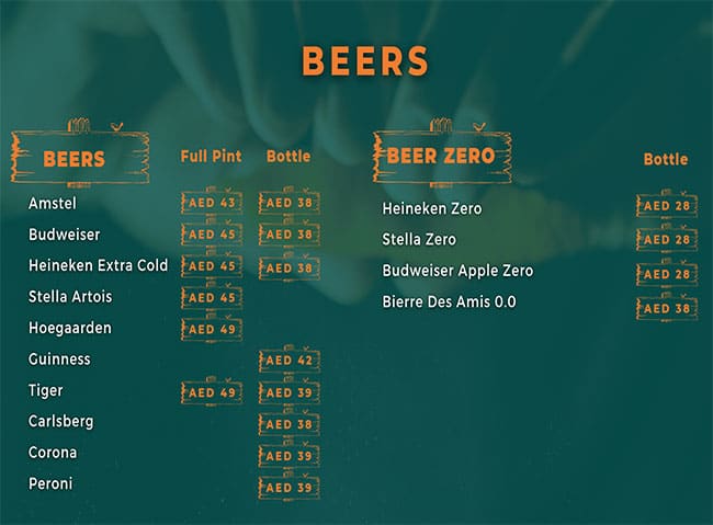 Menu of Club 7 - Park Regis Kris Kin Hotel, Al Karama, Dubai