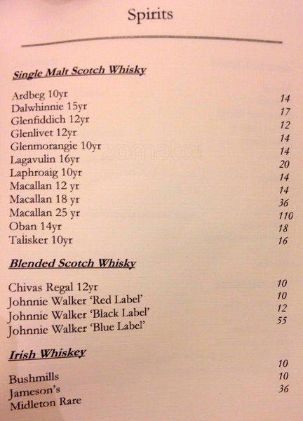 Menu at Shuckers pub & bar, Seattle