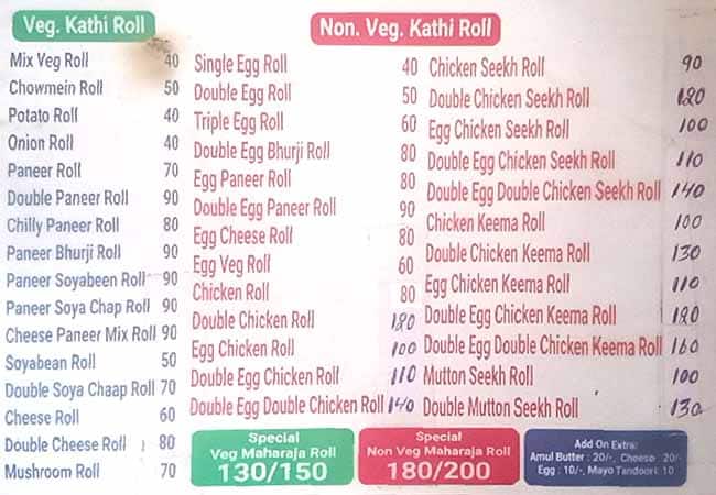 Menu at Food Junction, New Delhi, B-9/10