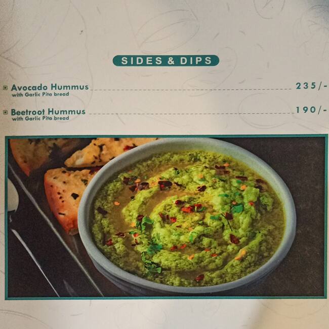 Menu at Journey, the Health Kitchen, Surat