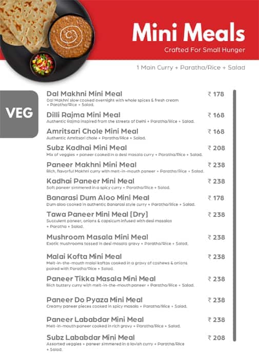 Menu of BOX8 - Desi Meals, Kondapur, Hyderabad
