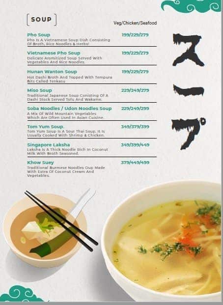 Menu of 7 Sisters, Kompally, Hyderabad