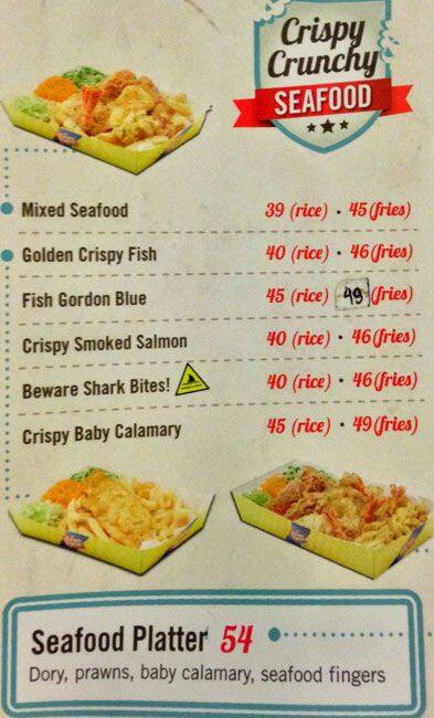 Menu at De Crunch Factory restaurant, Tangerang, Food Court Mango Farm