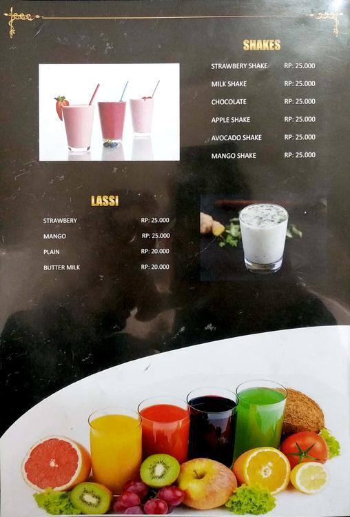 Menu at Martabak Har restaurant, Jakarta, Hayam Wuruk street no. 19