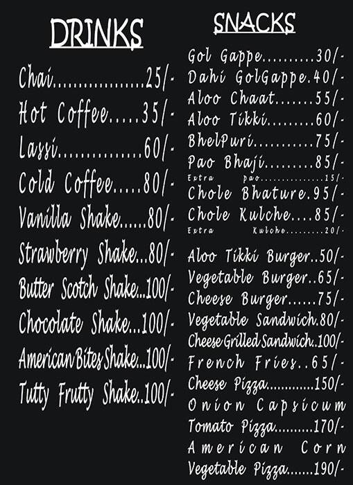 Menu at Chatorey Family Restaurant, Agra