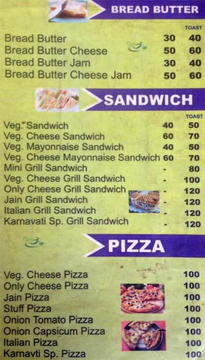 Karnavati Dabeli Centre Menu, Menu for Karnavati Dabeli Centre, City ...