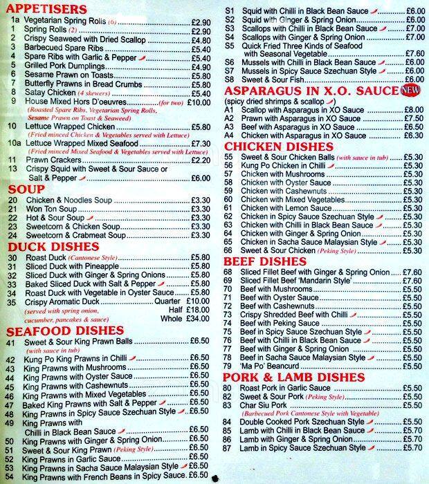May s Chinese Cuisine Menu Zomato UK