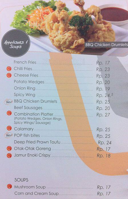 Menu at Quantum Bistro restaurant, Depok, Jl. Cinere Raya